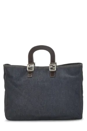 Fendi Denim Tote Bag - Blue