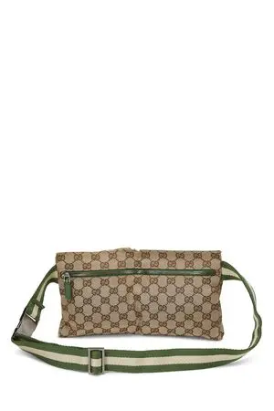 Gucci Original Gg Web Double Pocket Waist Pouch