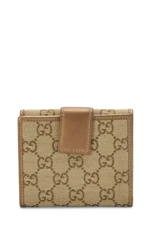 Gucci Gold Original Gg Lurex Lovely Heart Continental Wallet