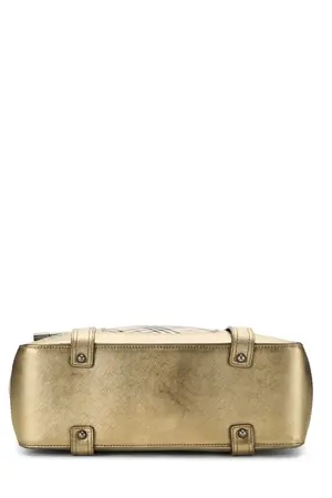 Burberry Jacquard House Check Zip Tote - Beige
