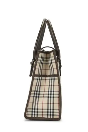 Burberry Jacquard Buckle Handbag - Brown