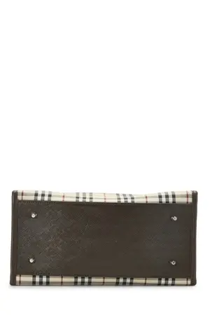 Burberry Jacquard Buckle Handbag - Brown