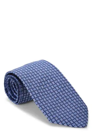 Hermès Jaquard Tie - Blue