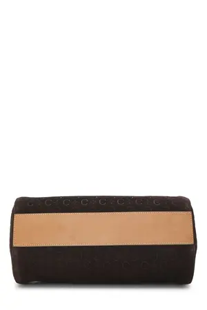 Celine Embossed Suede Barrel Handbag