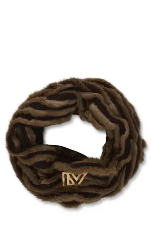 LOUIS VUITTON Mink Fur Diva Snood Muffler - Brown