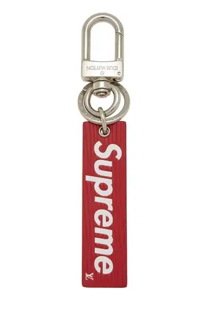 LOUIS VUITTON Supreme X Epi Keychain - Red