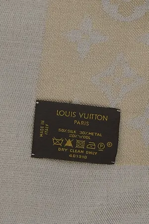 LOUIS VUITTON Silk Monogram Sunshine Shawl