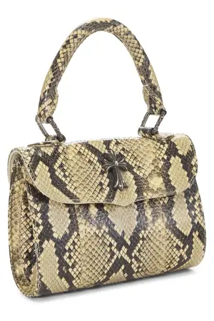 Chrome Hearts Multicolor Python Cross Top Handle Bag