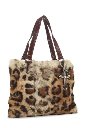 Chrome Hearts Multicolor Fur Tote Bag