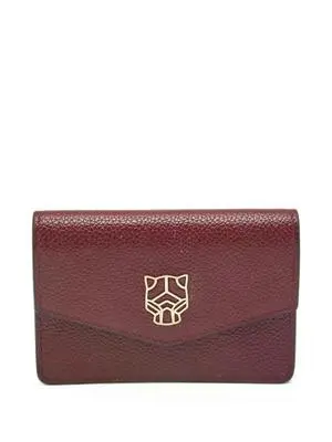 Cartier Panthere Graphique Flap Card Case - Red
