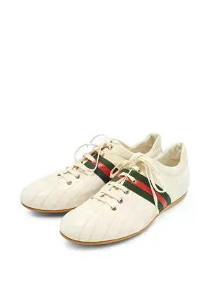 Gucci Web-stripe Sneakers - White