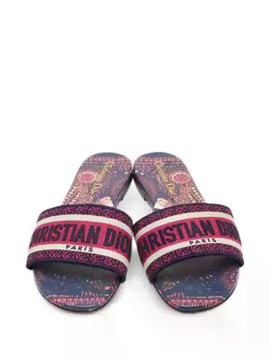 Dior Dway Embroidered Slide Sandals