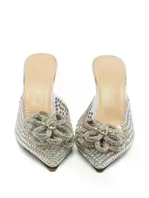 Mach & Mach Carrie Crystal-embellished Mules