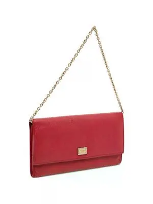 Dolce & Gabbana Logo-plaque Chain-strap Wallet