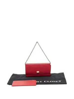 Dolce & Gabbana Logo-plaque Chain-strap Wallet