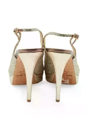 JIMMY CHOO Nova Peep-toe Slingback Sandals