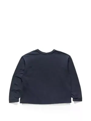 Acne Studios Layered Logo Print Sweatshirt