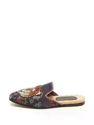 Gucci Princetown Embellished Mules - Blue