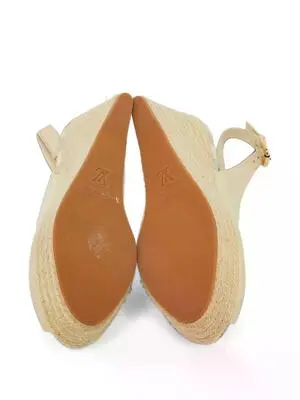 LOUIS VUITTON Gossip Cube Espadrille Wedge Sandals