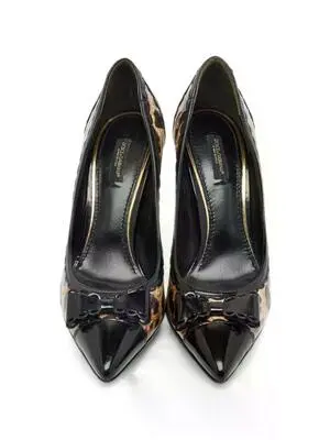 Dolce & Gabbana Leopard-print Bow-detail Pumps