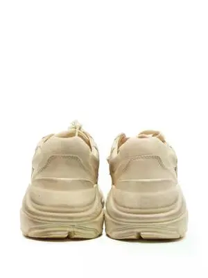 Gucci Rhyton Lace-up Graphic Print Sneakers - Neutrals