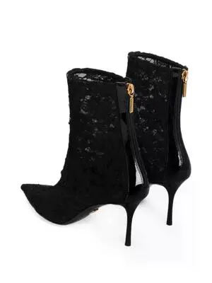 Dolce & Gabbana Ankle Boots In Lace
