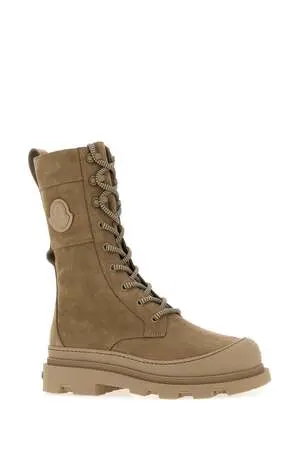Moncler Dove Grey Suede Vera Boots