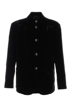 Giorgio Armani Velvet Blazer - Black