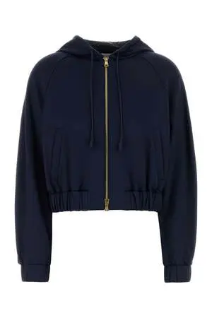 Moncler Stretch Jersey Zip-up Hoodie