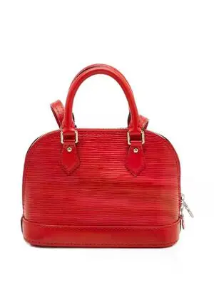 LOUIS VUITTON Alma Nano Epi Tote Bag - Red