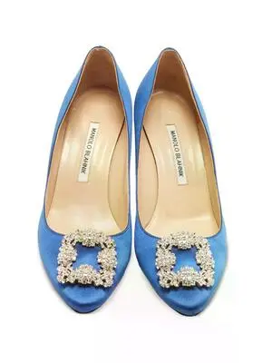 Manolo Blahnik Hangisi Buckle Pumps