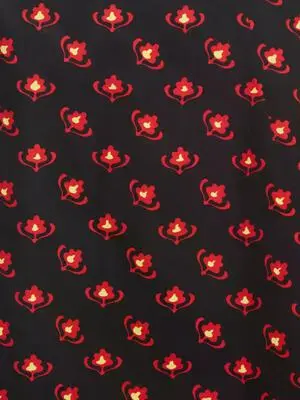 Miu Miu Floral-print Flared Mini Skirt