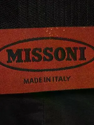 Missoni Chevron-knit Double-breasted Coat