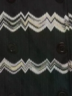Missoni Double-breasted Chevron Knit Coat