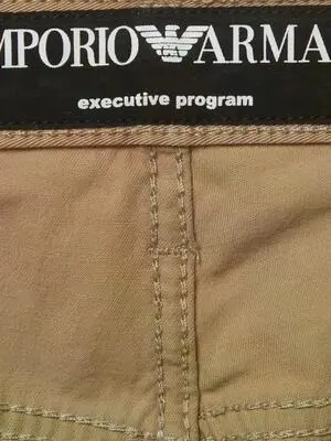 Emporio Armani Belt-loop Pocket Trousers - Neutrals