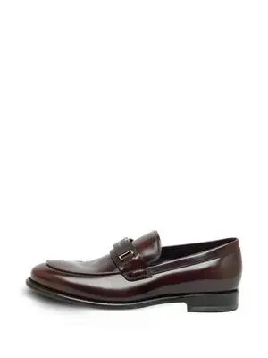 FERRAGAMO Logo-plaque Penny Loafers