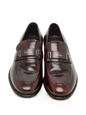 FERRAGAMO Logo-plaque Penny Loafers