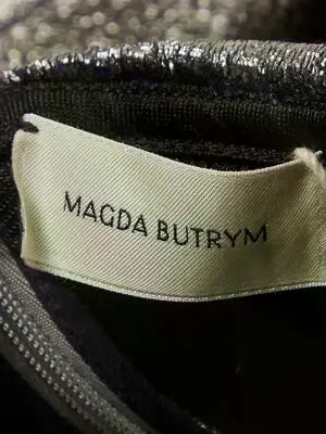 Magda Butrym Strapless Lamé Maxi Dress