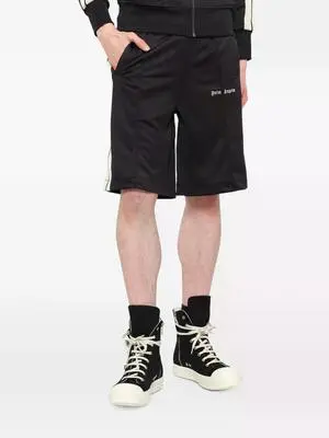 Palm Angels Classic Logo Track Shorts In /off White