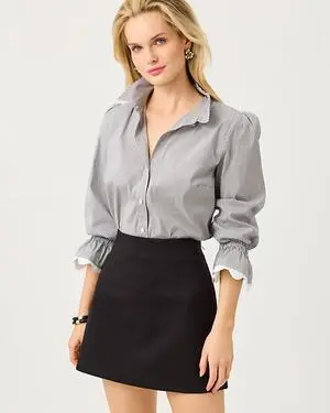 Lilly Pulitzer® The Ricrac 3/4 Sleeve Lilly Shirt - Noir