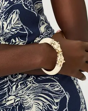 Lilly Pulitzer® Enamel Jungle Cat Hinged Bracelet