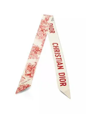 Dior Toile De Jouy Mitzah Silk Scarf - Neutrals
