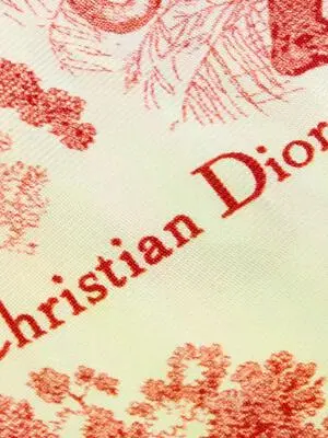 Dior Toile De Jouy Mitzah Silk Scarf - Neutrals