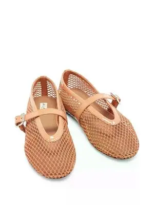 Alaïa Buckle-fastening Ballet Flats - Neutrals