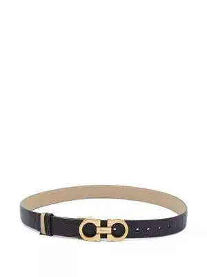 FERRAGAMO Gancini Reversible Belt - Black