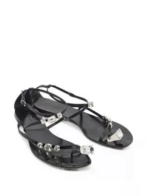 Casadei Crystal-embellished Ankle-strap Sandals