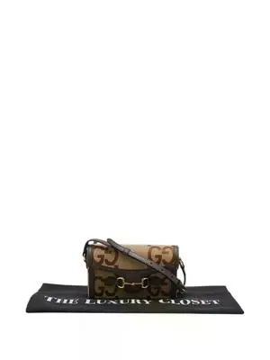 Gucci Horsebit 1955 Jumbo Gg Cross Body Bag - Neutrals