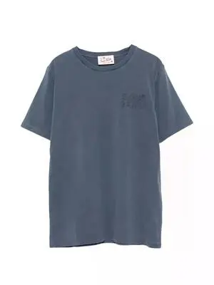 MC2 SAINT BARTH Embroidered-logo T-shirt - Blue