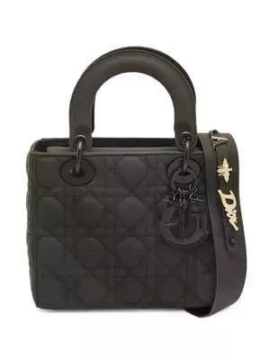 Dior 2022 Lady My Abcdior Cannage Tote Bag - Black