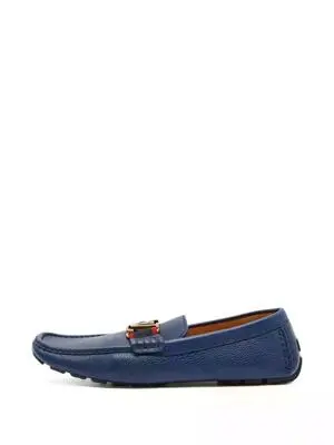 LOUIS VUITTON Monte Carlo Leather Loafers - Blue